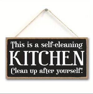 Accents | Self Cleaning Kitchen Wood Sign | Poshmark